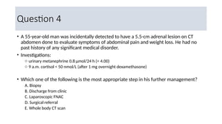 Overview of adrenal incidentaloma PPT- PPTX | PPTX