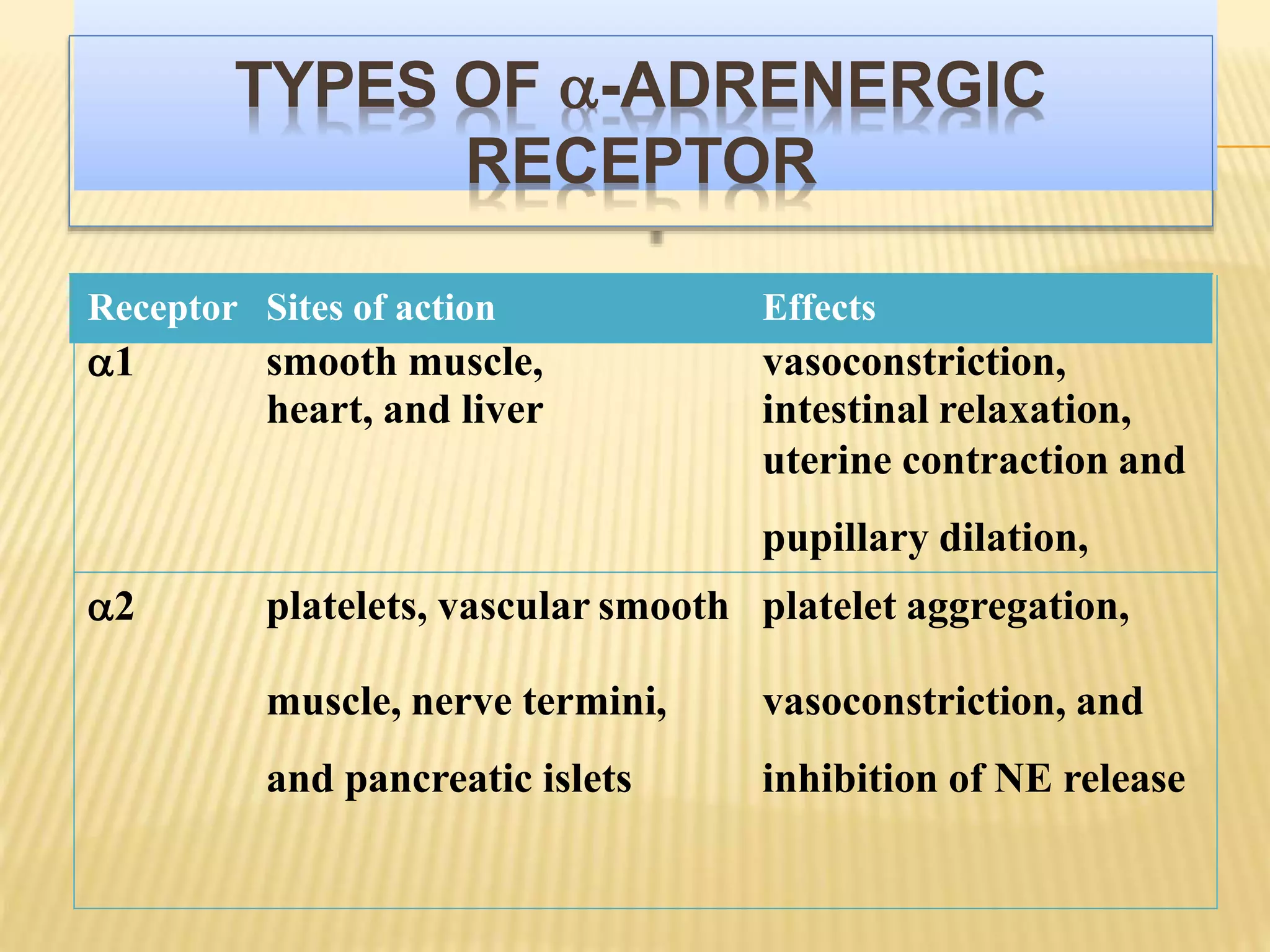 Pharmacology of Adrenaline as a neurotransmitter | PPTX
