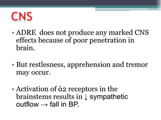Pharmacology of Adrenaline as a neurotransmitter | PPTX