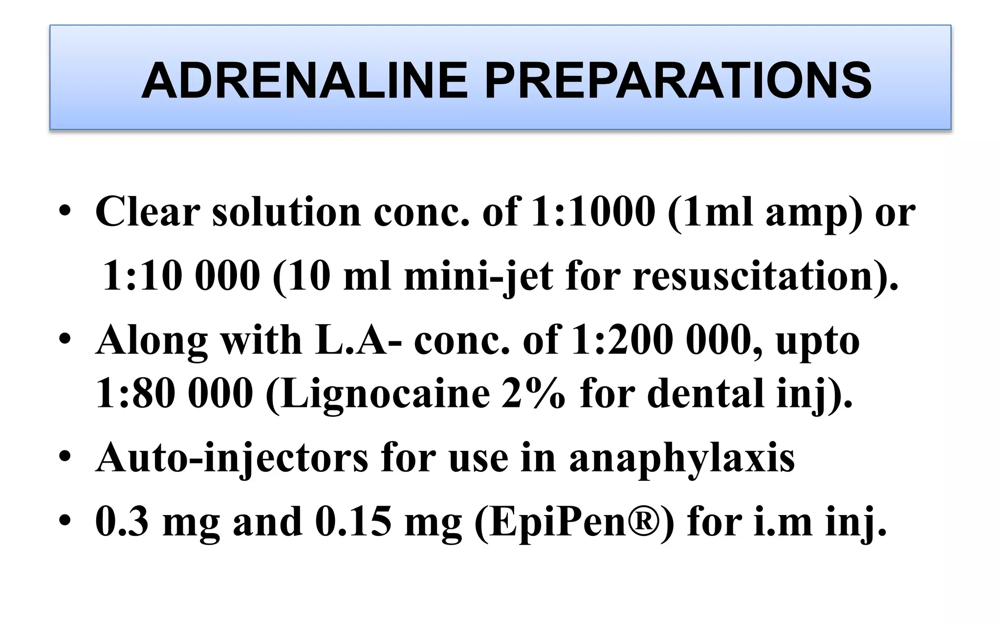 Adrenaline & Noradrenaline | PPTX