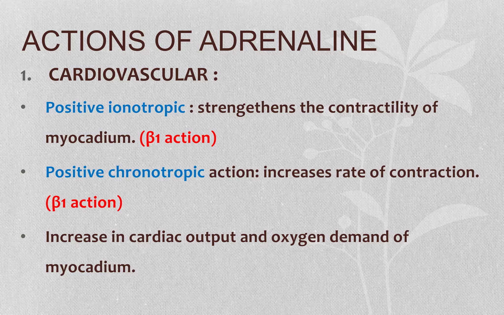 Adrenaline & Nor-adrenaline | PPTX