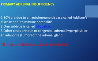 Adrenal insufficeincy/ADRENAL CRISIS | PPTX