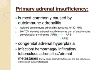 Adrenal insufficiency | PPTX