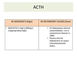 Adrenal insufficiency | PPTX