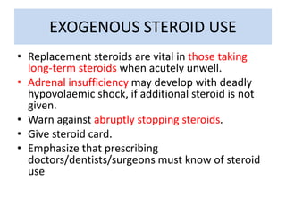 Adrenal insufficiency | PPTX