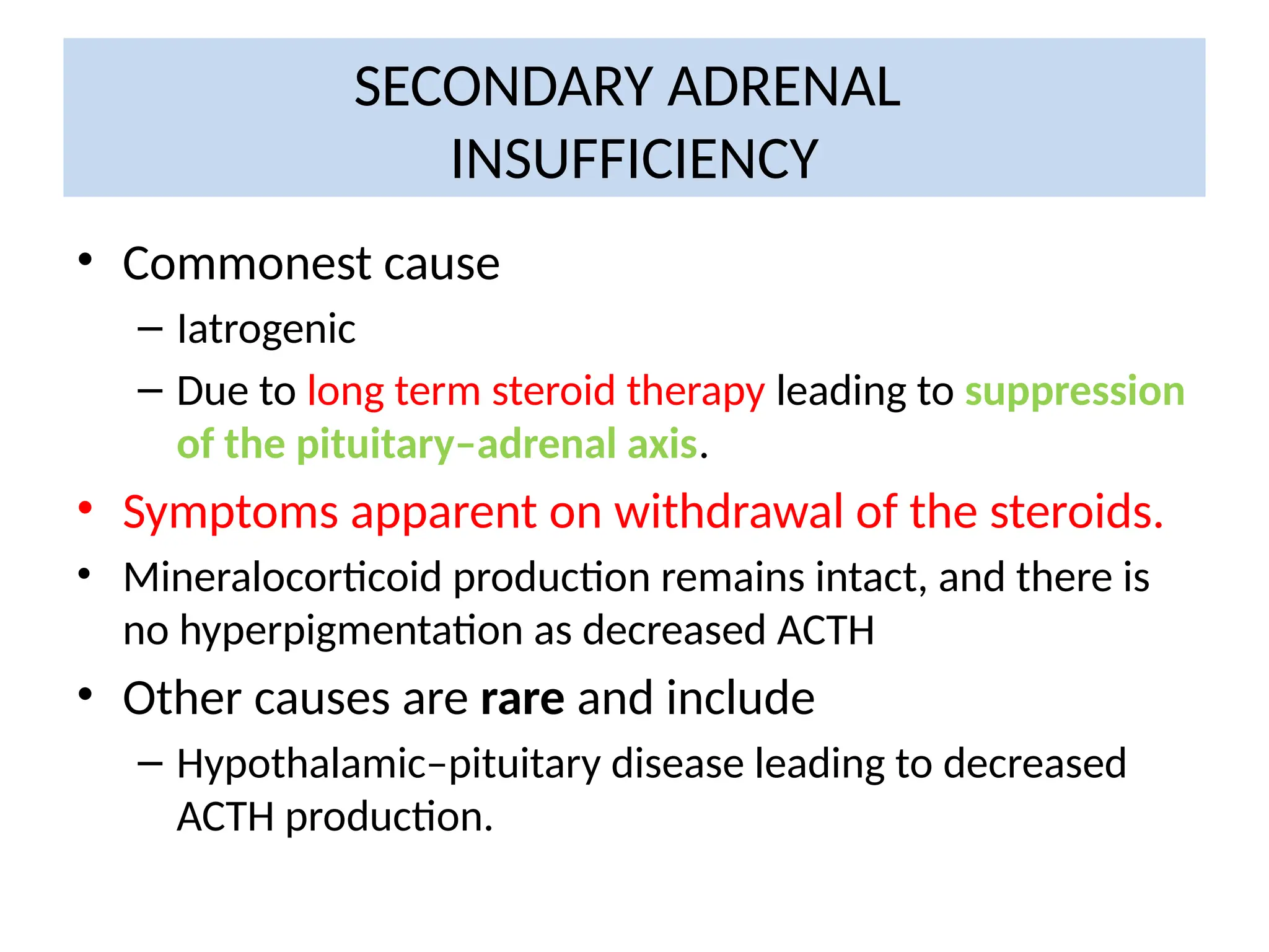 adrenalinsufficiency / addisons disease / crisis | PPTX