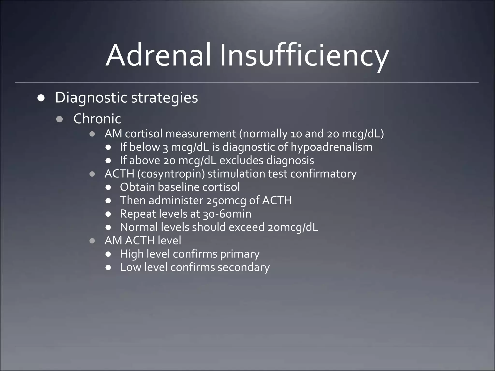 Adrenal insufficiency crisis | PPTX