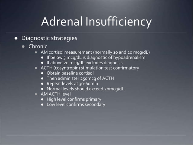 Adrenal insufficiency crisis | PPTX