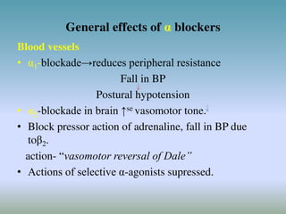 Adrenal receptors antagonist | PPT