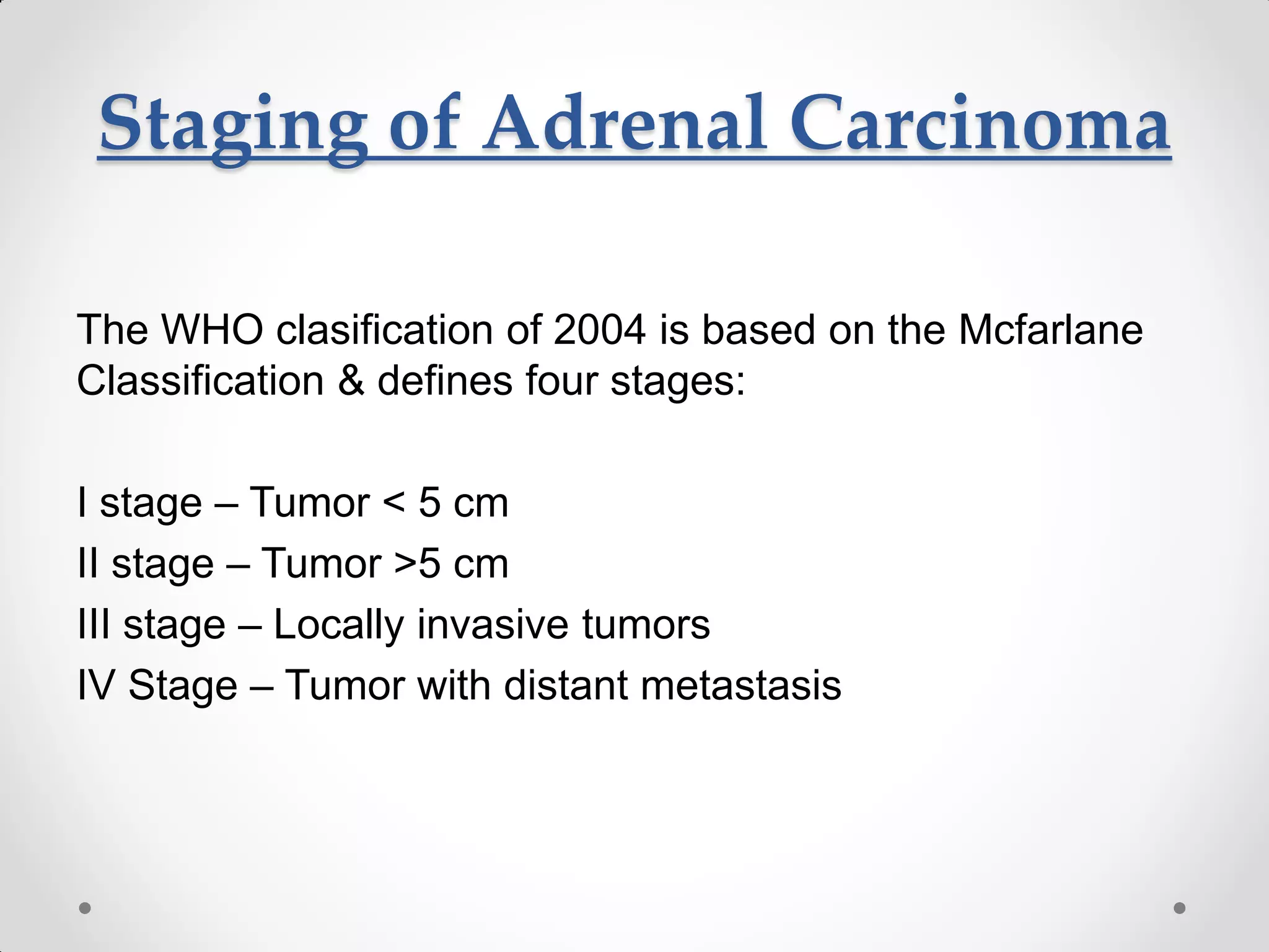 Adrenal tumor, classification, management - easy explanation | PDF