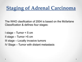 Adrenal tumor, classification, management - easy explanation | PDF