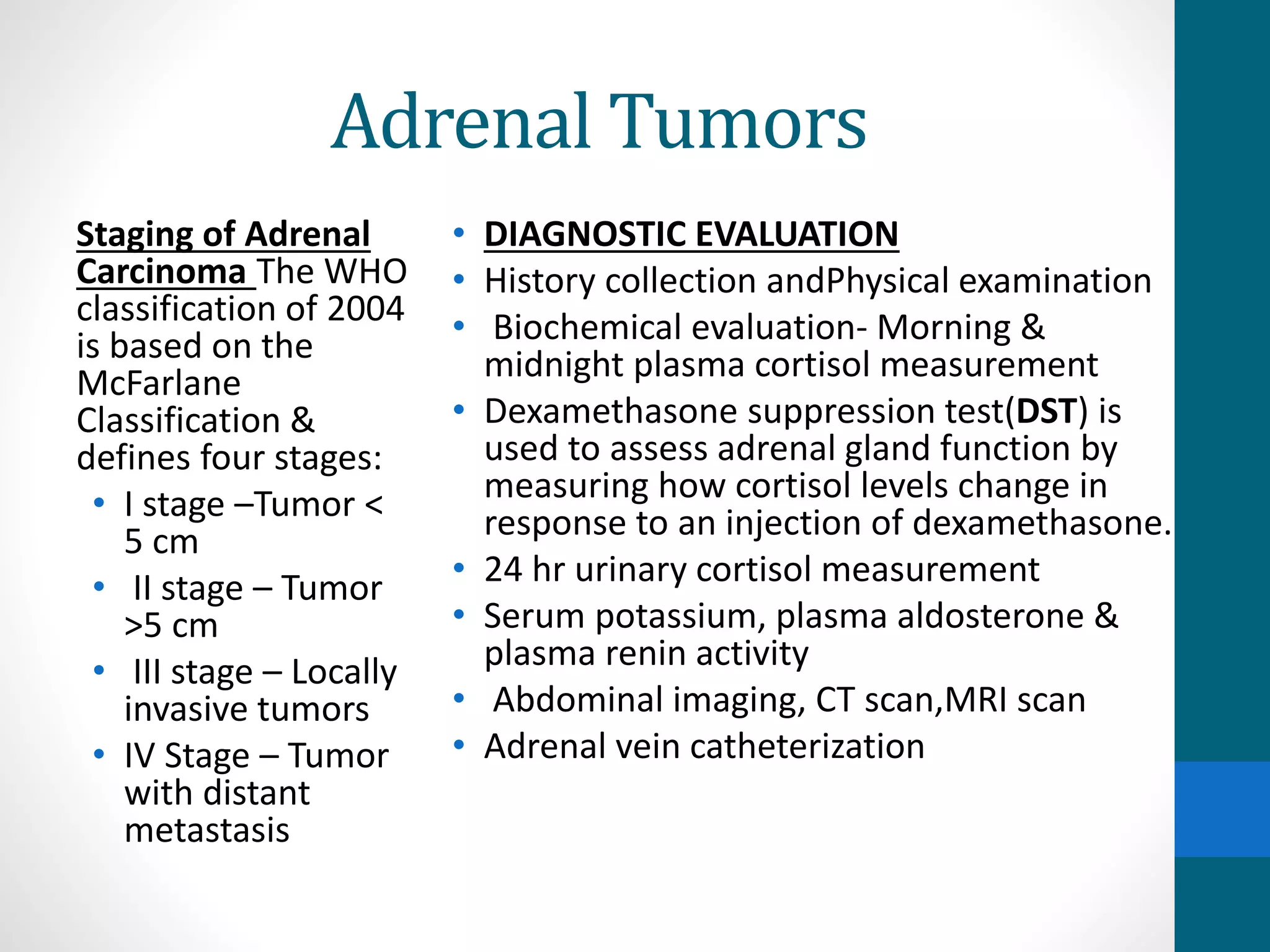 Adrenal gland disorders-Cushing's disorder,Addison's disease and ...