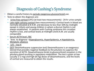 Adrenal gland disorders-Cushing's disorder,Addison's disease and ...