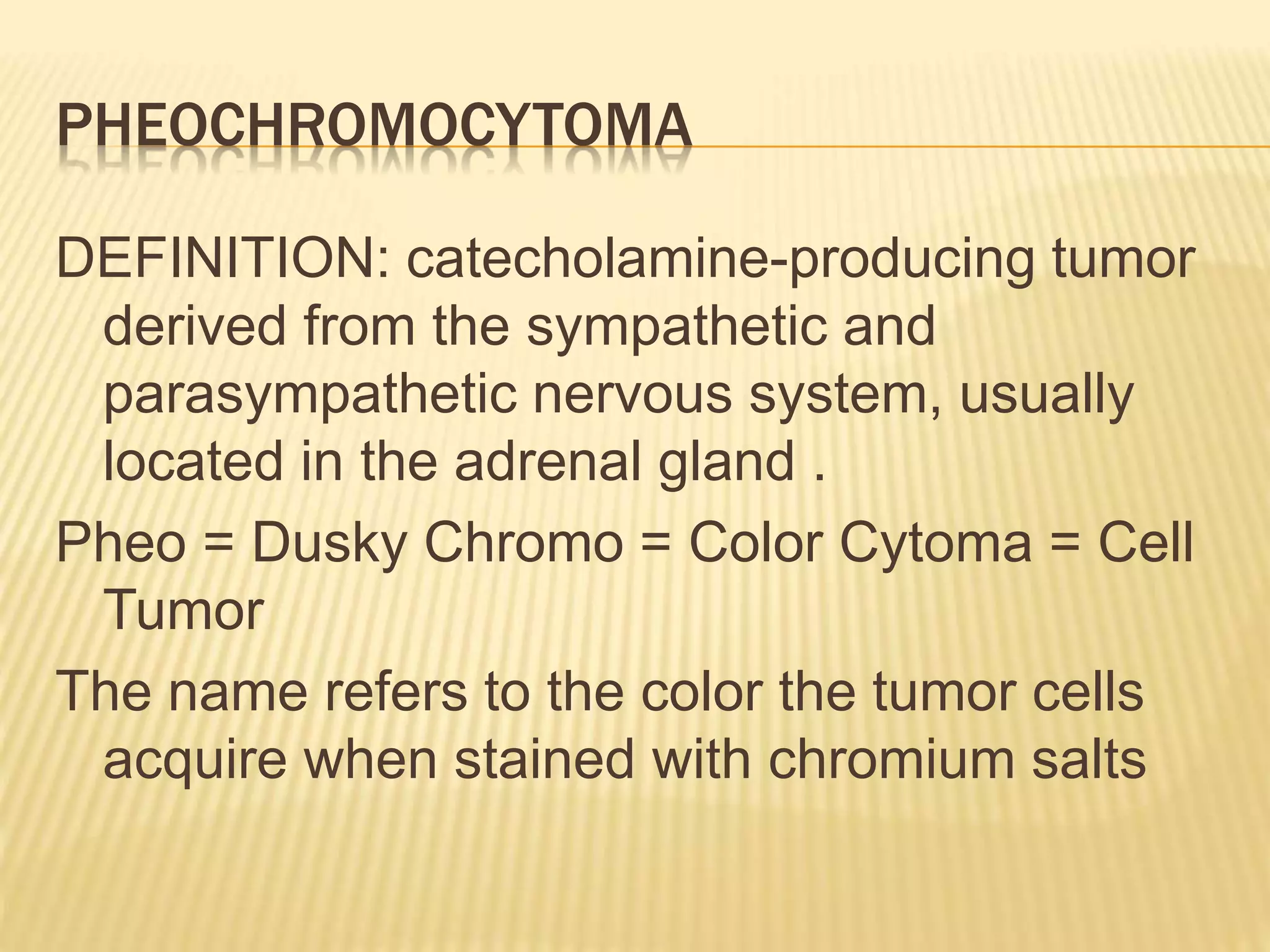 Adrenal tumors | PPTX