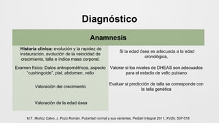 Adrenarquia prematura/pubertad precoz final | PPTX