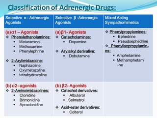 Adrenergic agents M. Pharm. | PDF