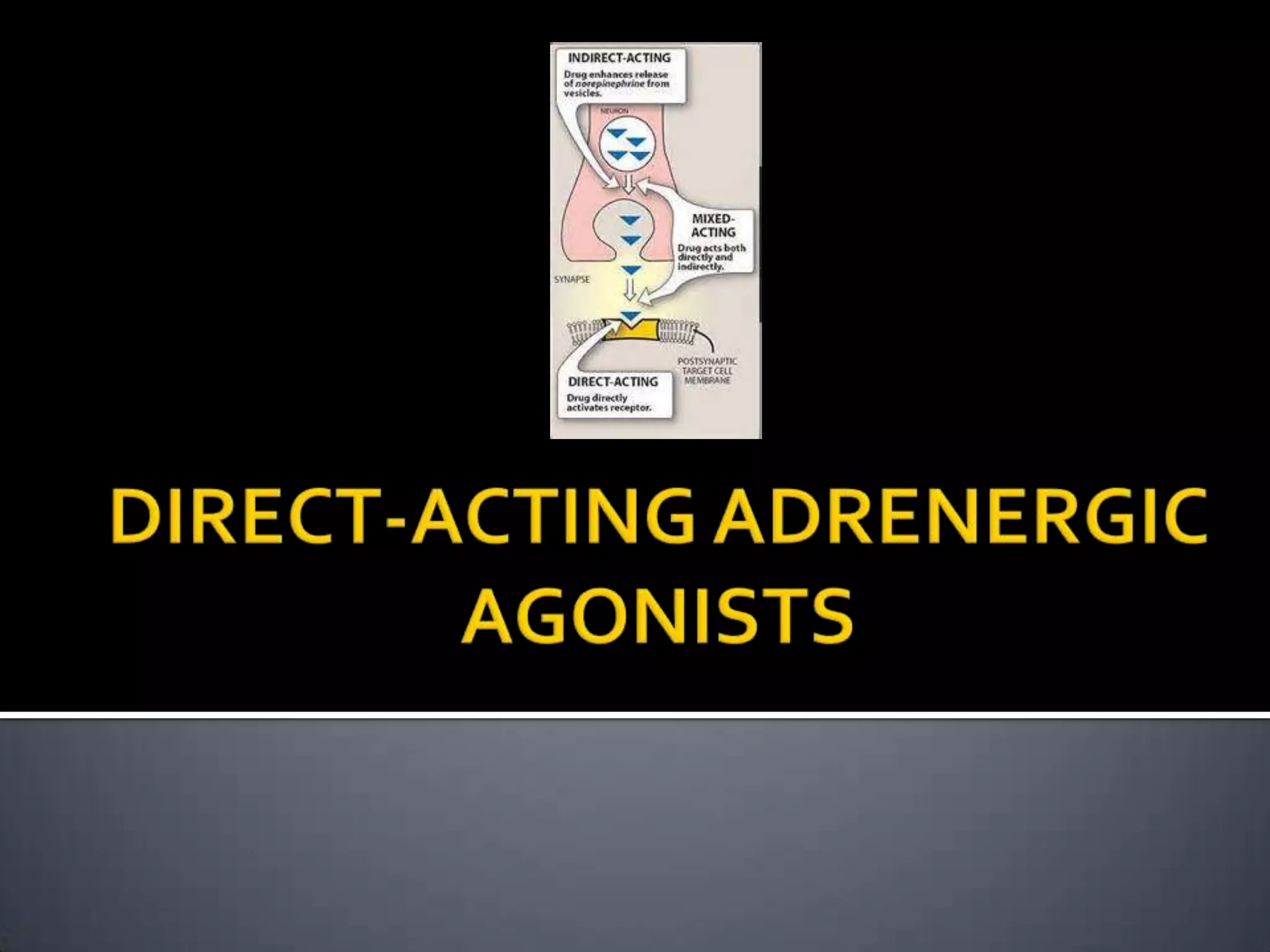 Adrenergic agonists | PPTX