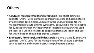 adrenergic agonists for all medical students | PDF
