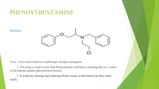 Adrenergic antagonists | PPTX
