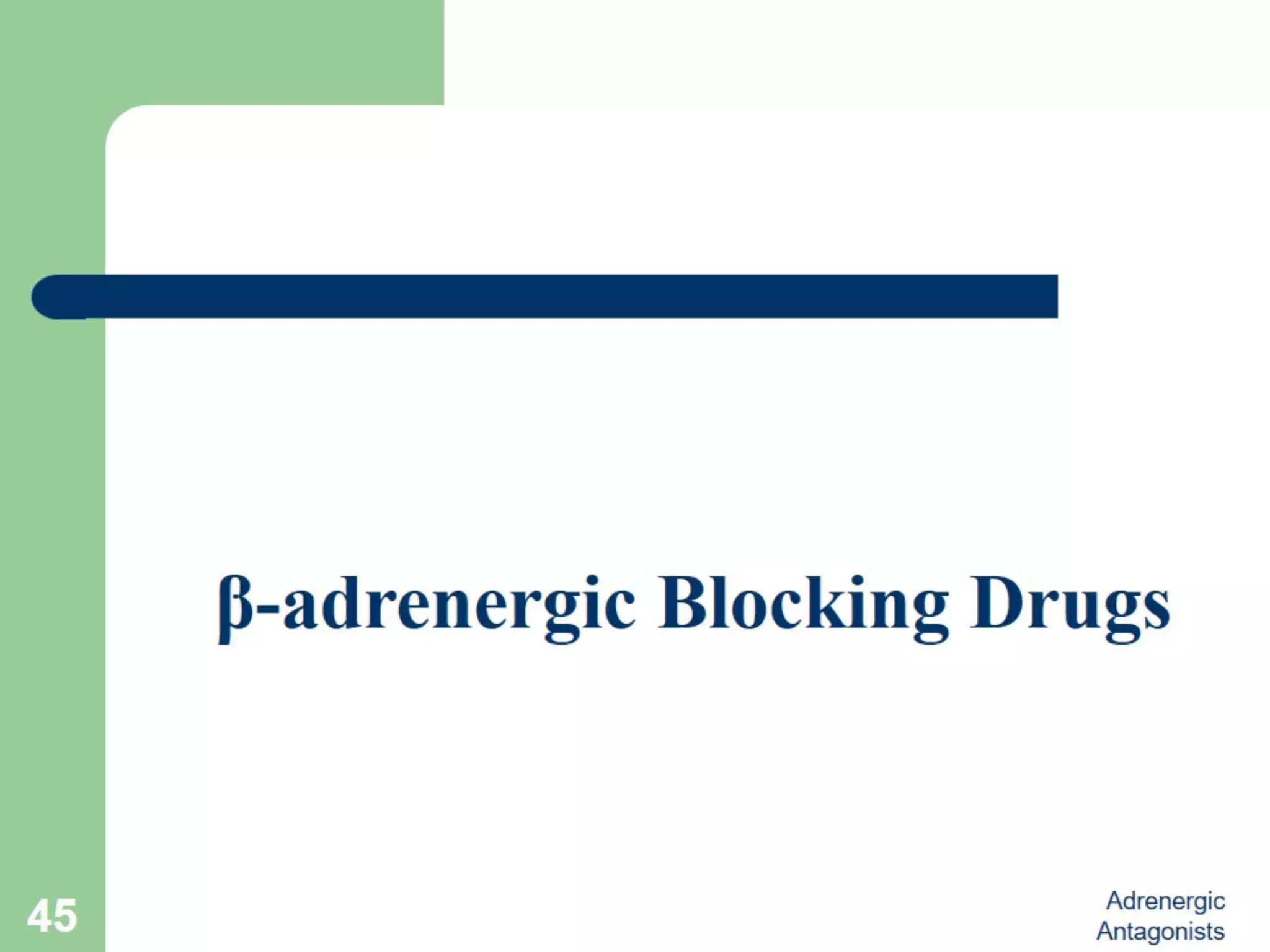 Adrenergic antagonists {Adrenergic Blockers}-Pharmacology | PPT