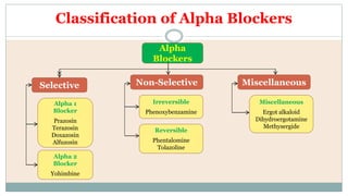 Adrenergic antagonists | PPTX
