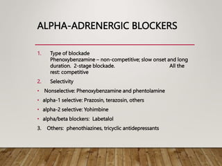 Adrenergic antagonists in pharmacology.ppt