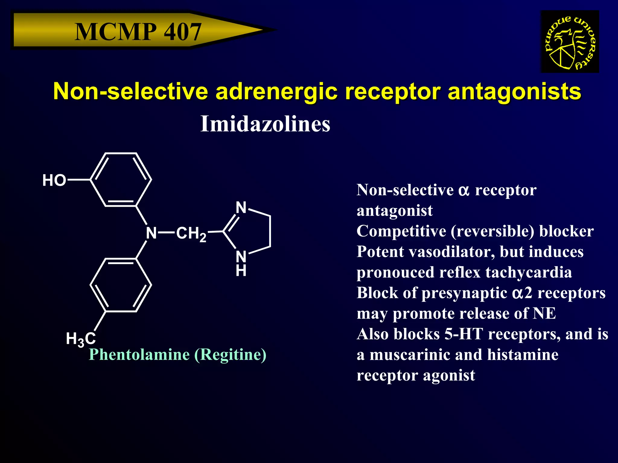 Adrenergic antagonists alpha and beta blockers | PPT