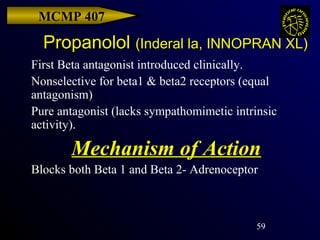Adrenergic antagonists alpha and beta blockers | PPT