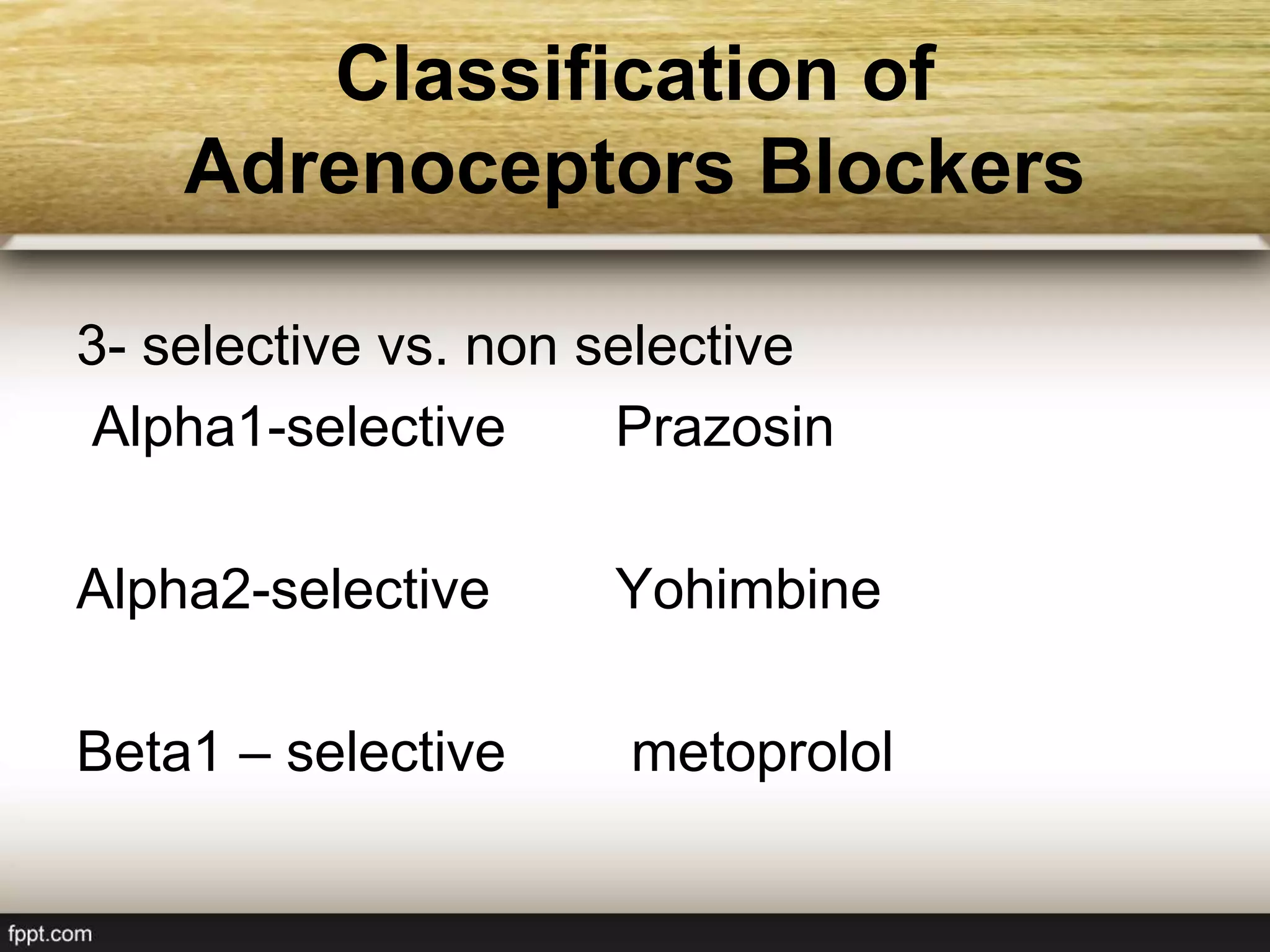 Adrenergic blocking agent | PPT
