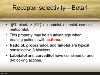 Adrenergic blocking agent | PPT