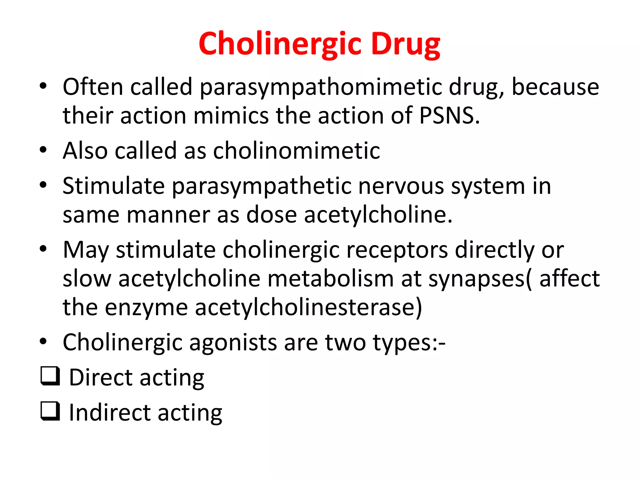Adrenergic & cholinergic in Medicinal Chemistry | PPTX