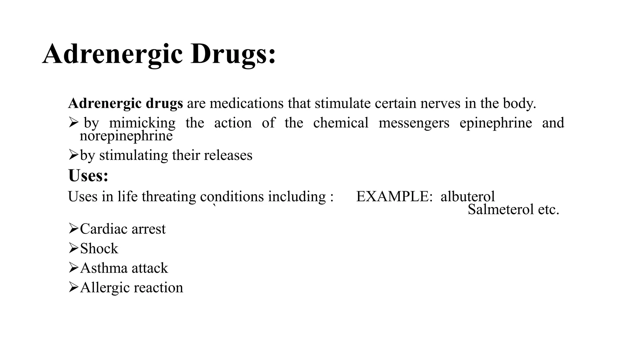 ADRENERGIC DRUG | PPTX