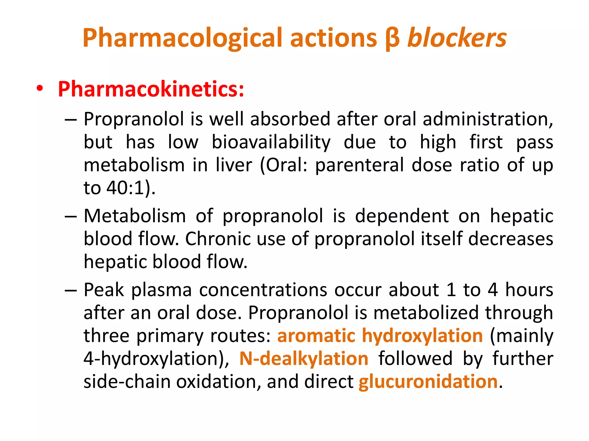Adrenergic drugs β adrenergic blocker | PPTX
