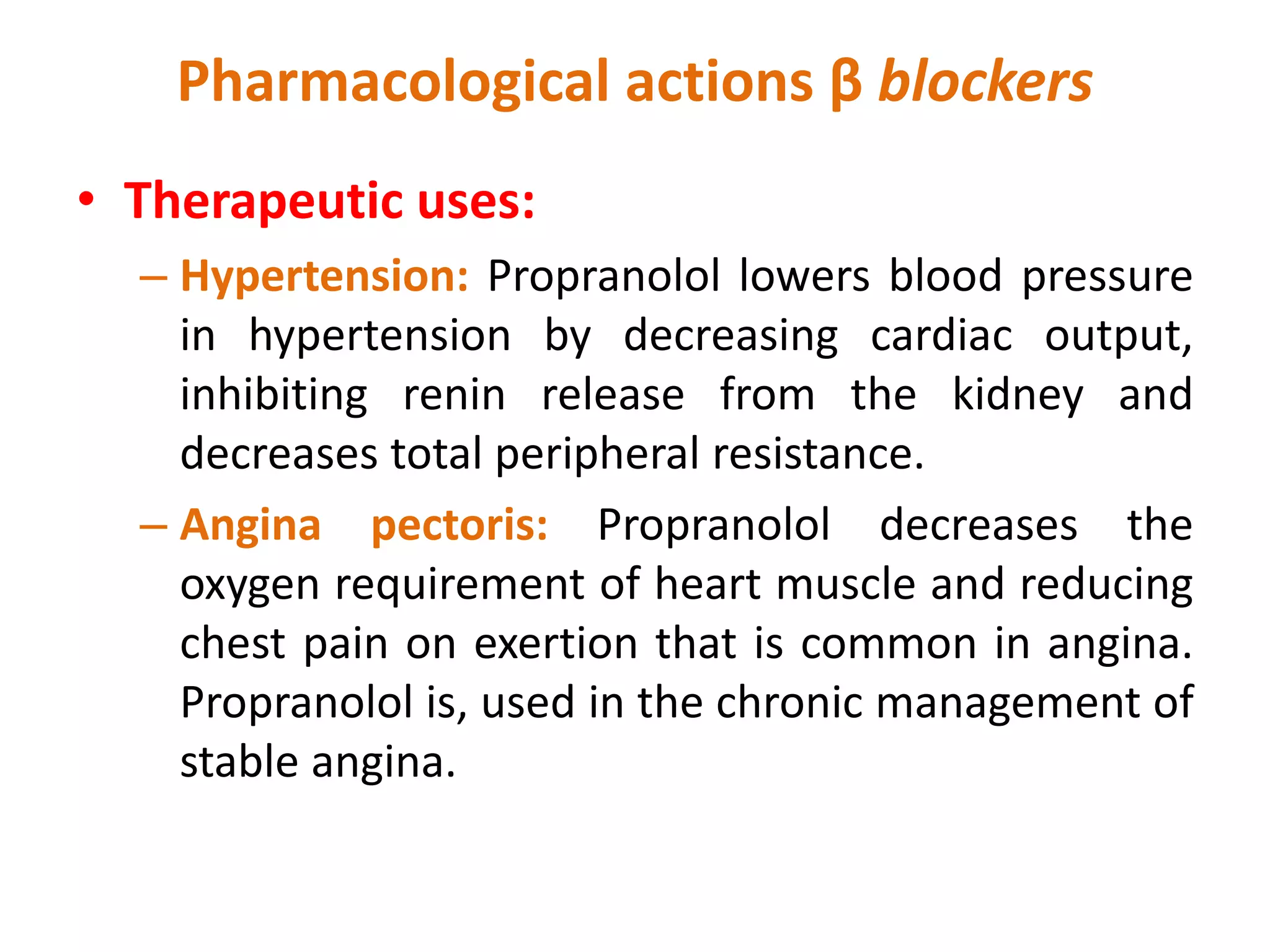Adrenergic drugs β adrenergic blocker | PPTX