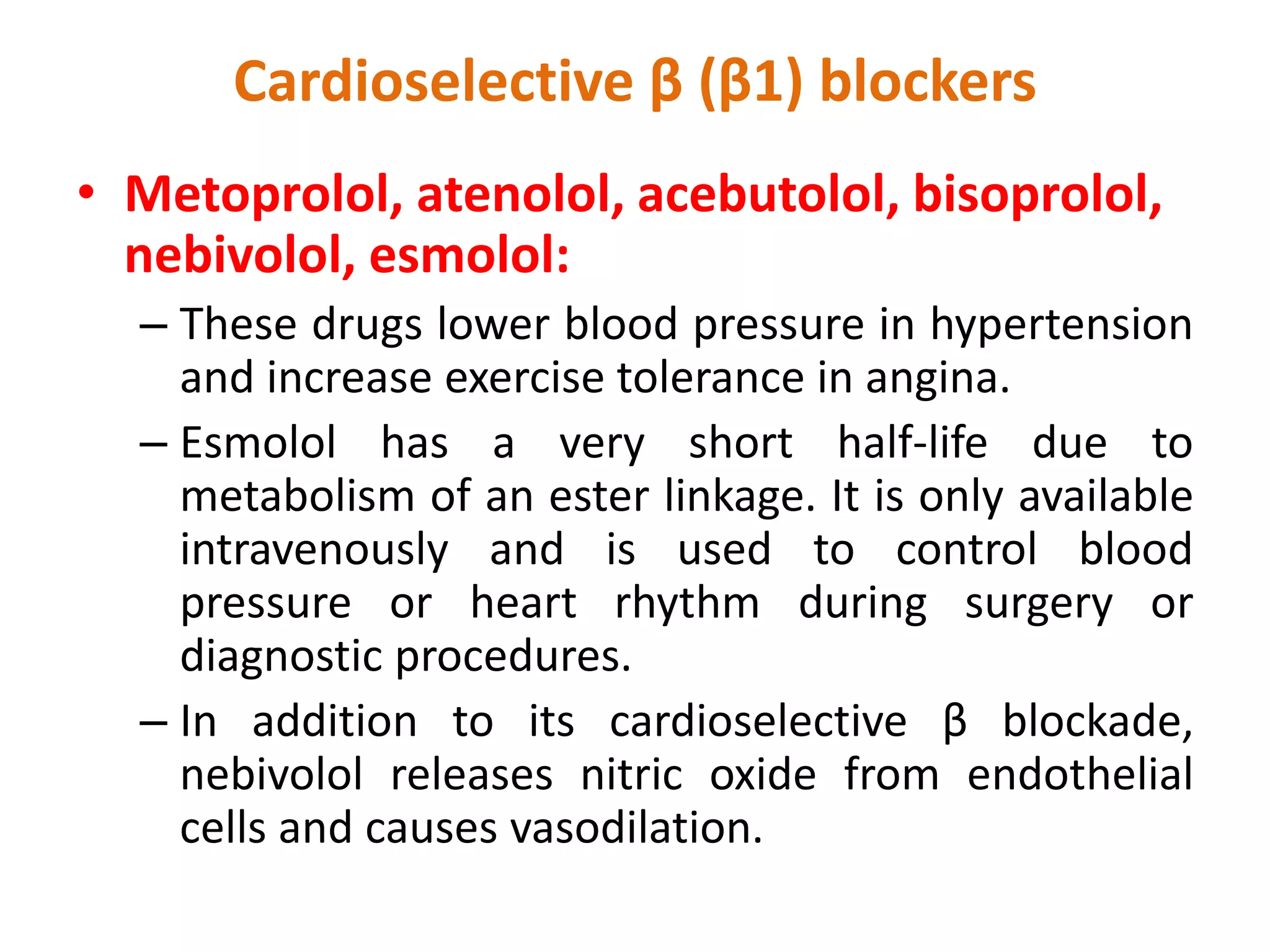 Adrenergic drugs β adrenergic blocker | PPTX