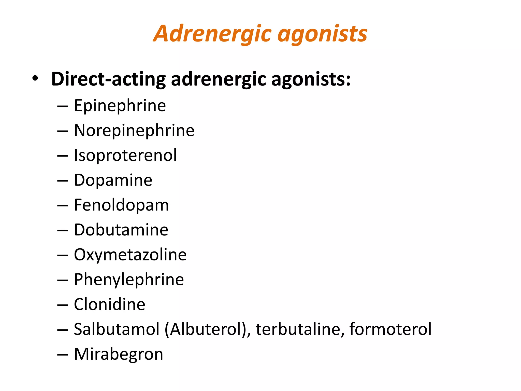 Adrenergic drugs α adrenergic blocker | PPTX