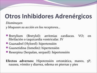 Adrenergico y colinergicos | PPT
