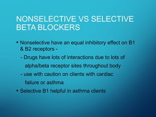 Adrenergic receptor and mechanism of action by yehia matter | PPT