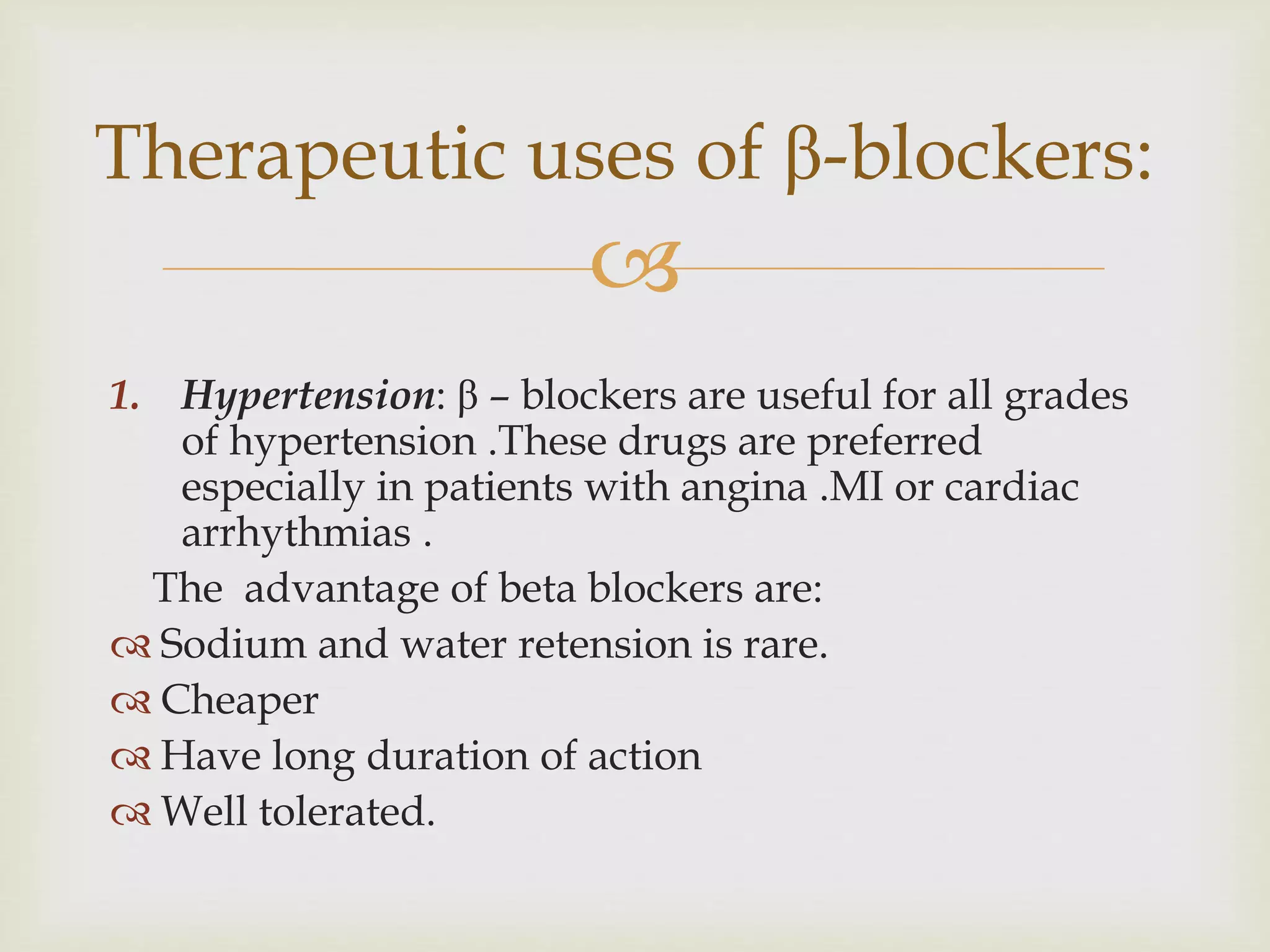 Adrenergic Receptor Blockers | PPT