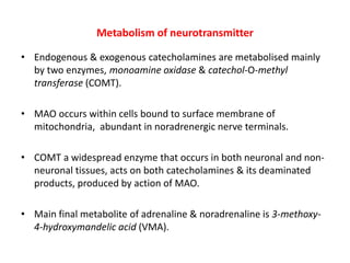 Adrenergic receptors and its modulators | PPTX