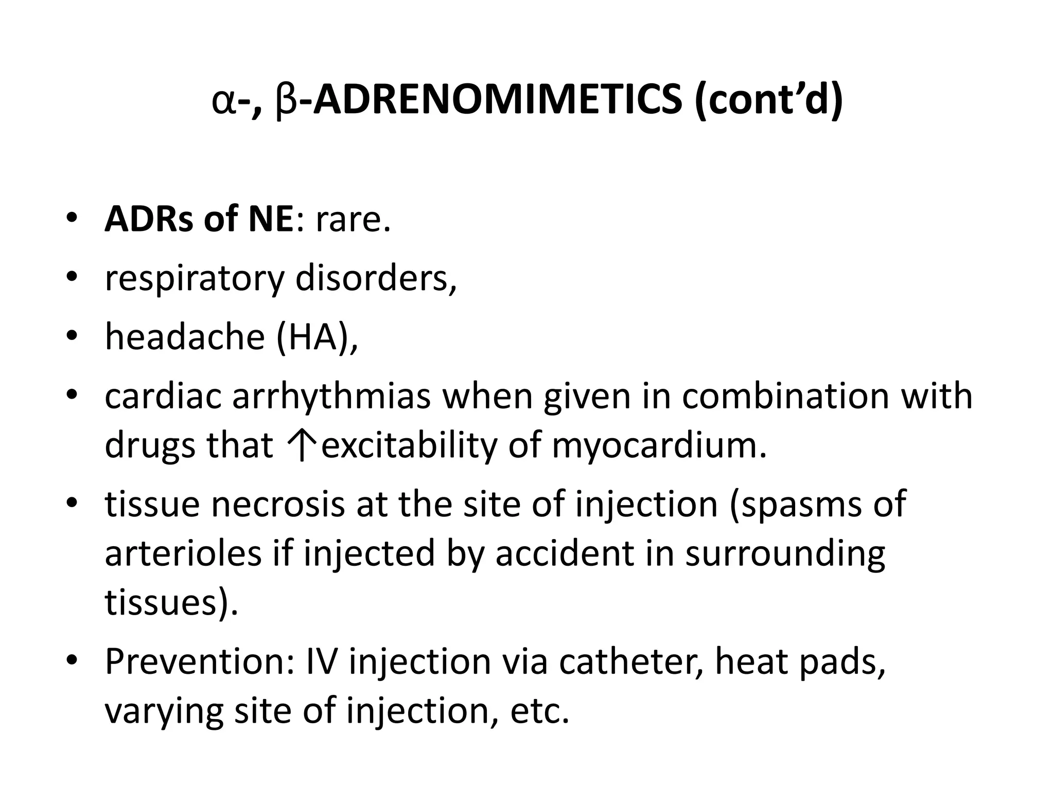 Pharmacology - Adrenergic drugs/Adrenergics.pdf