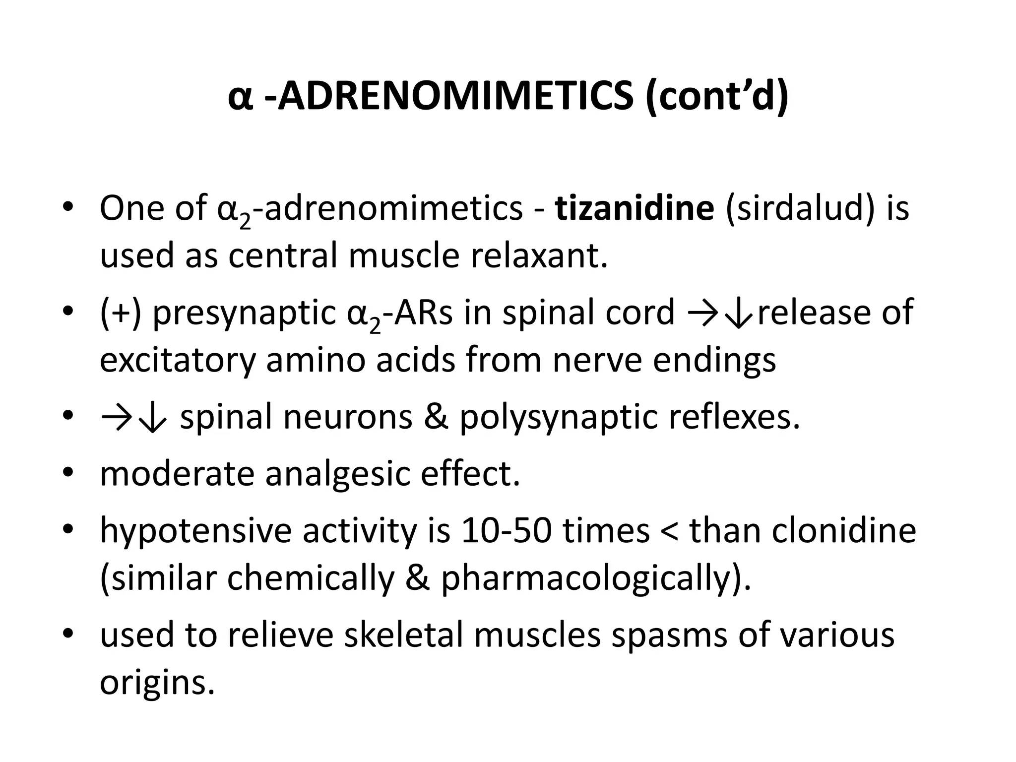 Pharmacology - Adrenergic drugs/Adrenergics.pdf