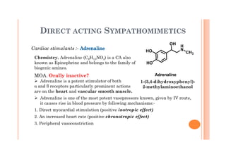 Adrenergics and anti adrenergics | PPT