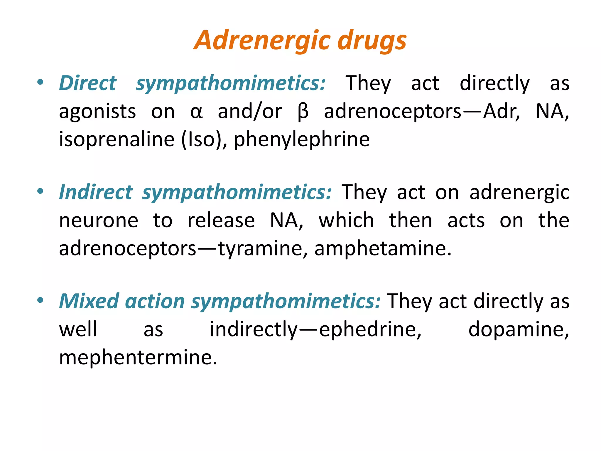 Adrenergic system | PPTX