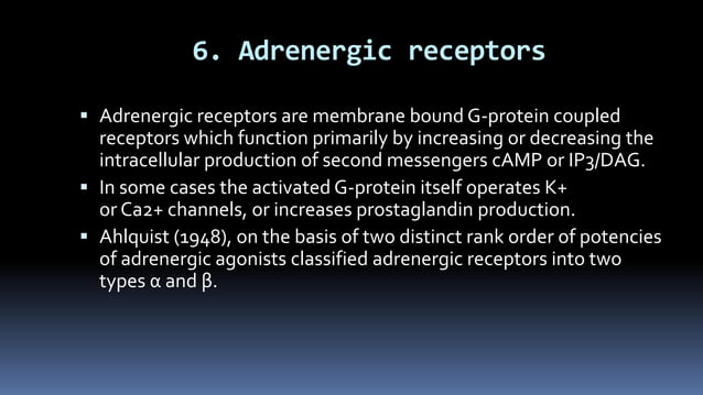 Adrenergic system and drugs | PPTX