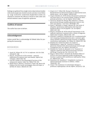 Adrenocorticotropic hormone (acth): a forgotten tool in the treatment ...