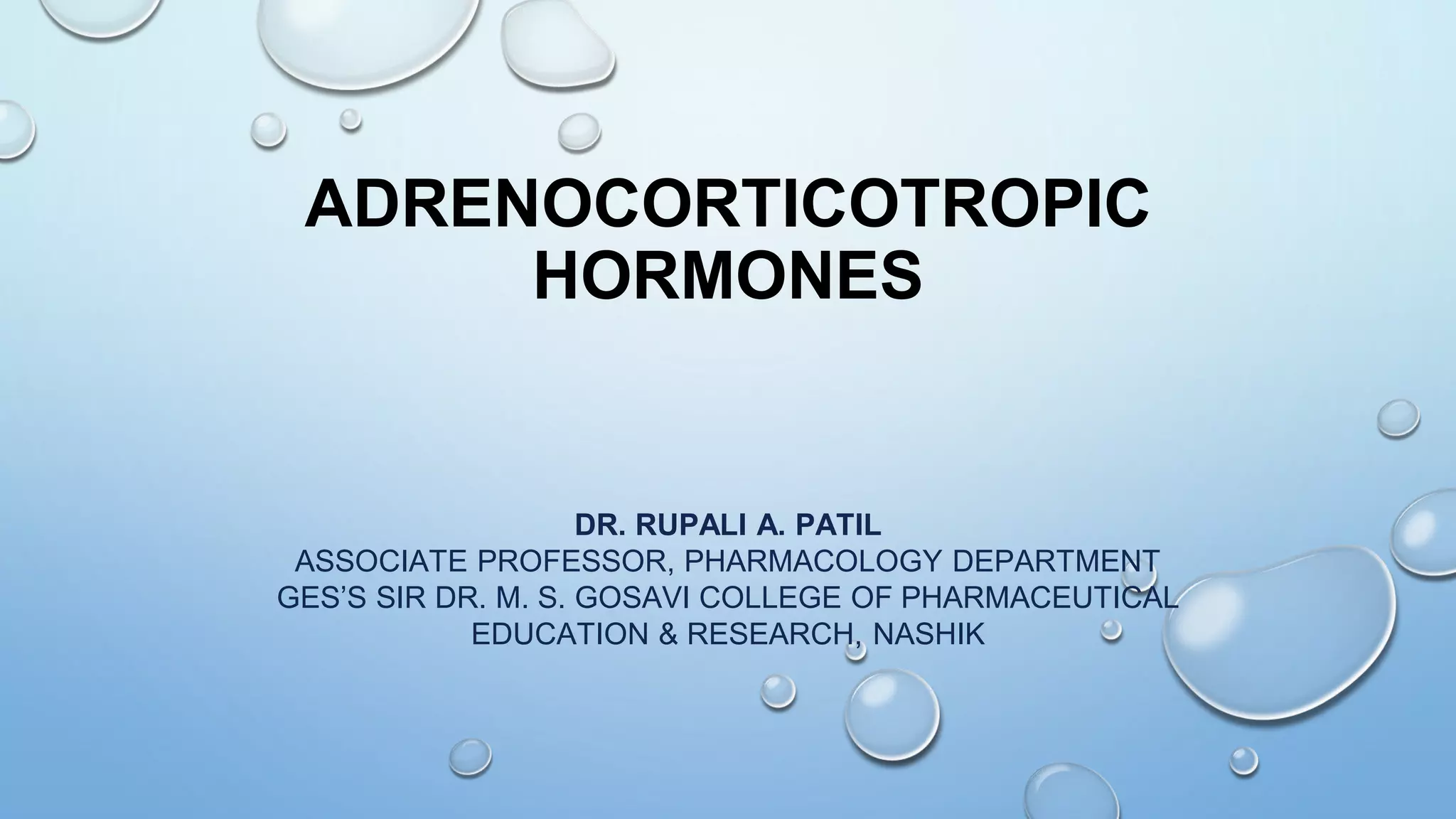 Adrenocorticotropic hormones | PDF