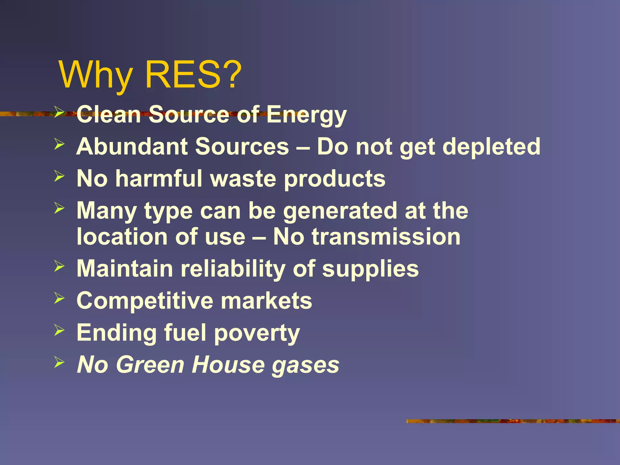 Renewable energy sources introduction | PPT