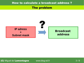 How to calculate a broadcast address ? | PDF