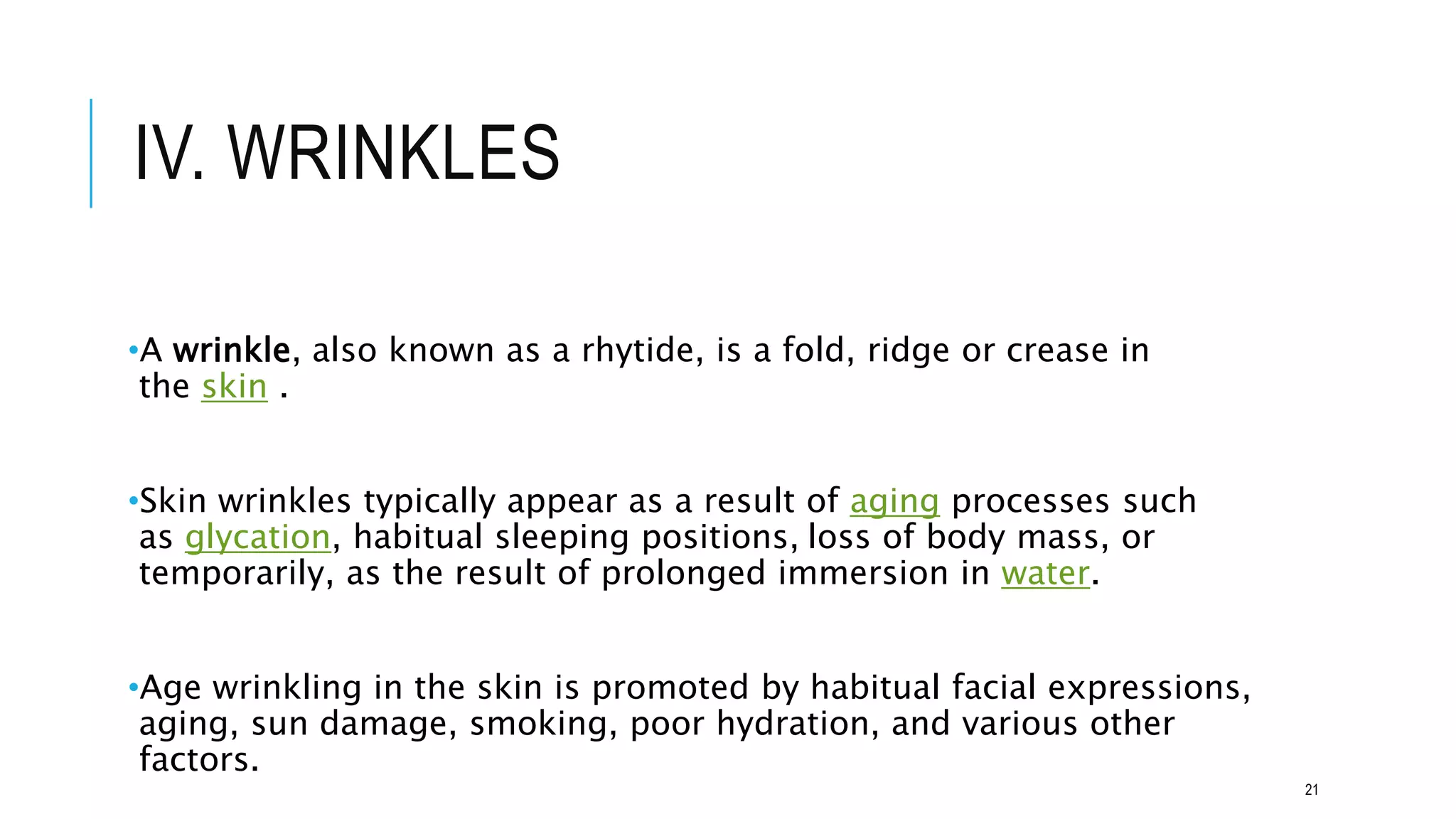 Addressing dry skin, acne , pigmentation & wrinkles | PPTX